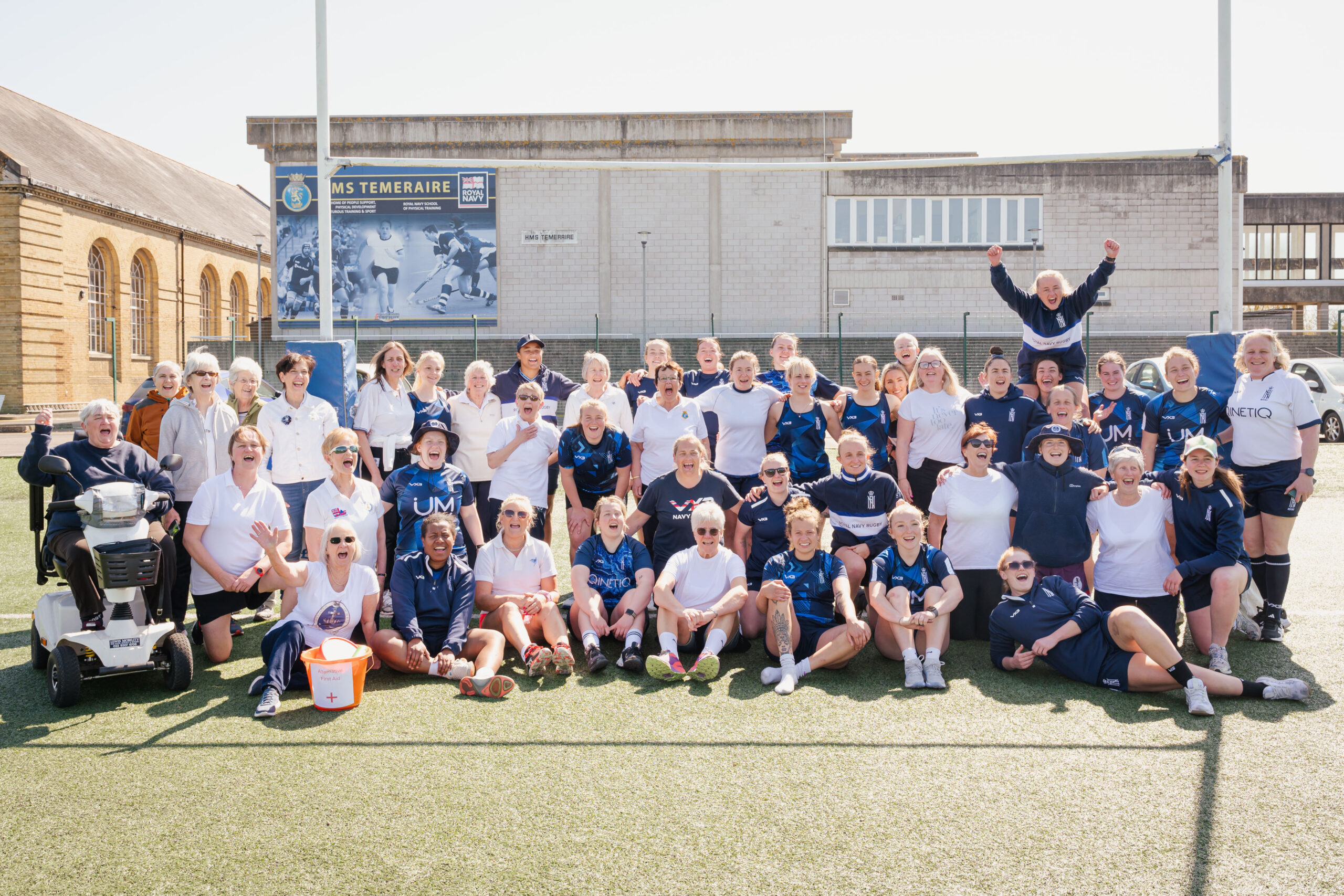 Walking Rugby AOW v RN Senior Ladies - Association of Wrens